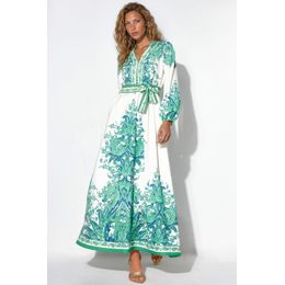 Paisley A-Linien-Maxikleid mit Bindeg&uuml;rtel