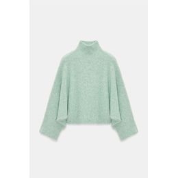 &Uuml;bergro&szlig;er gerippter Rollkragenpullover