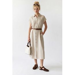 G&uuml;rtel-Midi-Hemdkleid