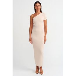 Asymmetrisches Ein-Schulter Bodycon Maxikleid