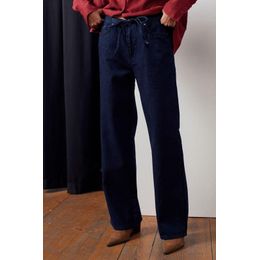 Damen Mid-Waist Straight-Leg Jeans