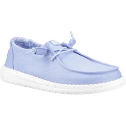HEYDUDE Wendy Stretch Canvas Textil Damen Hausschuhe Hortensienblau