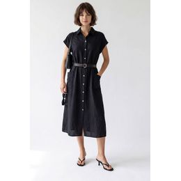 G&uuml;rtel-Midi-Hemdkleid