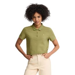 Poloshirt blattgr&uuml;n mit Rigby Go Stickerei im Regular Fit