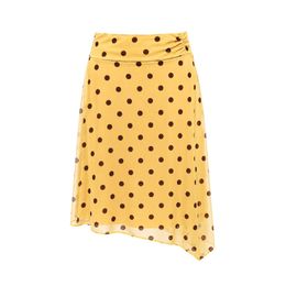 Hohe-taillierte Polka-Dot T&uuml;ll-Midi-Rock