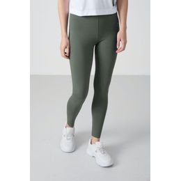 Hochtaillierte Leggings aus Baumwolle und Elasthan