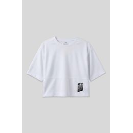 &Uuml;bergr&ouml;&szlig;en Crop Crew Neck T-Shirt mit Tasche
