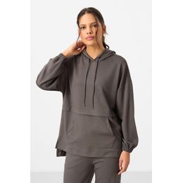 Oversized Kapuzenpullover und weit geschnittene Hosen Set