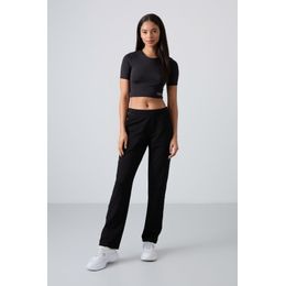 Damen Fleece-Sweatpants mit geradem Bein