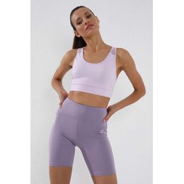 Kurze Hochtaillierte Sportleggings