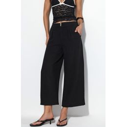 Damen Hochbundweite Hosen mit weitem Bein