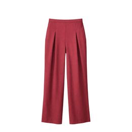 Damen Hochtaillierte Weite Crepe-Hosen