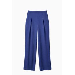 Damen Hochtaillierte Weite Crepe-Hosen