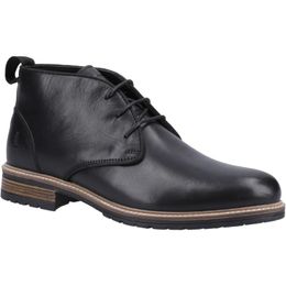Hush Puppies Ricky Herren Schwarze Leder Kn&ouml;chelstiefel
