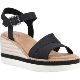 Toms Shoes TOMS Darya Polyester Damen Schwarz Sandalen