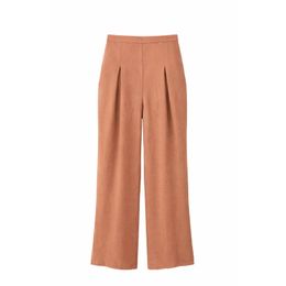 Damen Hoch-taillierte Weite Crepe-Hosen