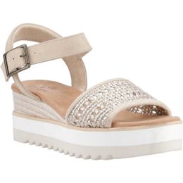 Toms Shoes TOMS Diana Damen Sandalen aus Champagnerleder