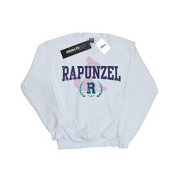Disney - "Princess Rapunzel Collegiate" Sweatshirt f&uuml;r M&auml;dchen (Wei&szlig;)