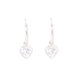 Luxenter Sterling Silber 925 Ohrringe mit rhodiniertem Brillant Zirkonia - Essential