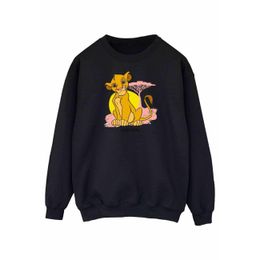 Disney Damen/Damen K&ouml;nig der L&ouml;wen Simba Pastell Sweatshirt (Schwarz)