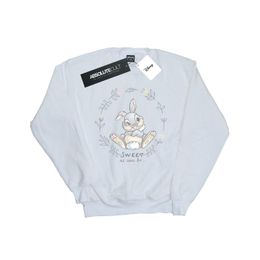 Disney - "Bambi Thumper Sweet As Can Be" Sweatshirt f&uuml;r M&auml;dchen (Wei&szlig;)
