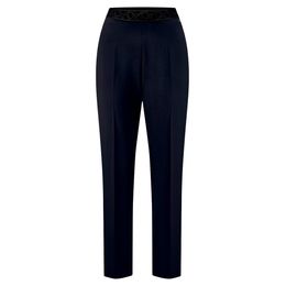 Peter Hahn Basler - Kn&ouml;chellange Slim Fit-Jersey-Hose, blau, Gr. 20