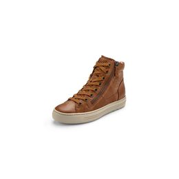 Peter Hahn Paul Green - Kn&ouml;chelhoher Sneaker, braun, Gr. 36 - Leder