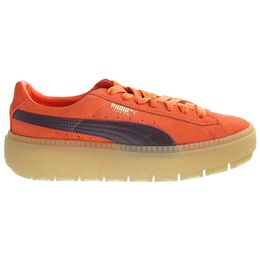 Puma Platform Trace Block Damen Orange Sneakers