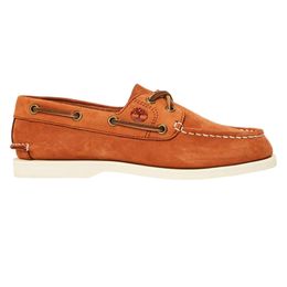 Timberland - "Classic" Bootsschuhe f&uuml;r Herren, Nubukleder, Mokassin-Spitze, Flach (Rostfarben)