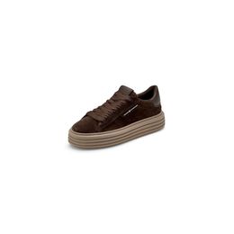 Peter Hahn Kennel & Schmenger - Plateau-Sneaker Lilo, braun, Gr. 41 - Leder