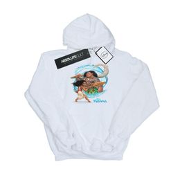 Disney - "Moana And Maui Wave" Kapuzenpullover f&uuml;r M&auml;dchen (Wei&szlig;)