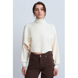 Damen Oversized verk&uuml;rzter Rollkragenpullover