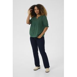 Culture Kurzarm-Bluse Relaxed fit Botanical Garden dark green