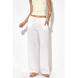 Damen gerade geschnittene Stoffhose