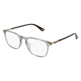 Police VPLF81 Brille Herren | Fassung: Vollrand, Quadratisch, Beige Transparent