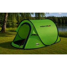 High Peak Vision 2 Einfachdach Pop Up Wurfzelt gr&uuml;n f&uuml;r 2 Personen - Wurfzelte