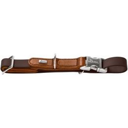 Sport Dog Dog Sport HUNTER Hundehalsung wolmar biothane x leder alu strong braun XL