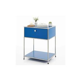 Floordirekt Metallregal blau Ma&szlig;e (cm): B: 50 H: 65 &raquo; M&ouml;bel Kraft
