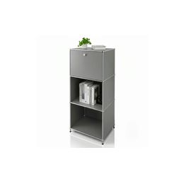 Floordirekt Metallregal grau Ma&szlig;e (cm): B: 50 H: 121 &raquo; M&ouml;bel Kraft