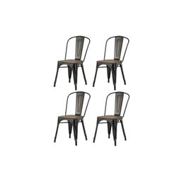 M&ouml;bel Kraft Stuhl 4er-Set schwarz Ma&szlig;e (cm): B: 44 H: 82,5 &raquo; M&ouml;bel Kraft