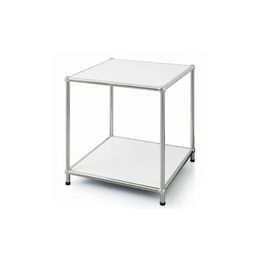 Floordirekt Metallregal wei&szlig; Ma&szlig;e (cm): B: 40 H: 46 &raquo; M&ouml;bel Kraft