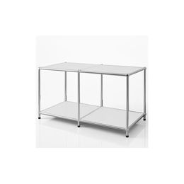 Floordirekt Metallregal wei&szlig; Ma&szlig;e (cm): B: 78 H: 46 &raquo; M&ouml;bel Kraft