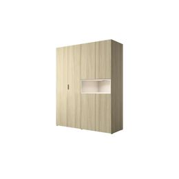 M&ouml;bel Kraft Dreht&uuml;renschrank mit Beleuchtung holzfarben Ma&szlig;e (cm): B: 161 H: 202 T: 58.0 &raquo; M&ouml;bel Kraft