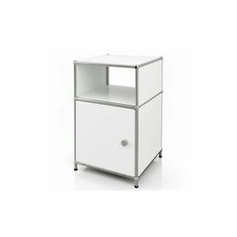 Floordirekt Metallregal wei&szlig; Ma&szlig;e (cm): B: 40 H: 65 &raquo; M&ouml;bel Kraft