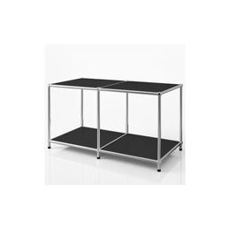 Floordirekt Metallregal schwarz Ma&szlig;e (cm): B: 78 H: 46 &raquo; M&ouml;bel Kraft
