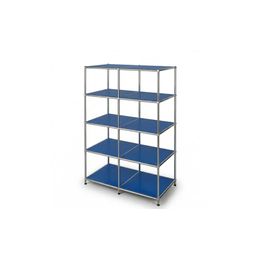 Floordirekt Metallregal blau Ma&szlig;e (cm): B: 78 H: 118 &raquo; M&ouml;bel Kraft
