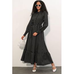 Paisley G&uuml;rtelt-Kleid Midi-Shirt