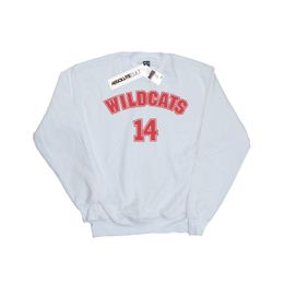 Disney - "High School Musical The Musical Wildcats 14" Sweatshirt f&uuml;r M&auml;dchen (Wei&szlig;)