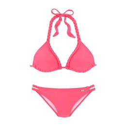 Buffalo Set: Triangel-Bikini 'Zopf' orange Gr. 34 Cup A/B. Ohne B&uuml;gel