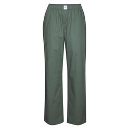 Copenhagen Studios Pyjamahose gr&uuml;n Gr. 38 f&uuml;r Damen. Mit Patch. Bequem. Nachhaltig.